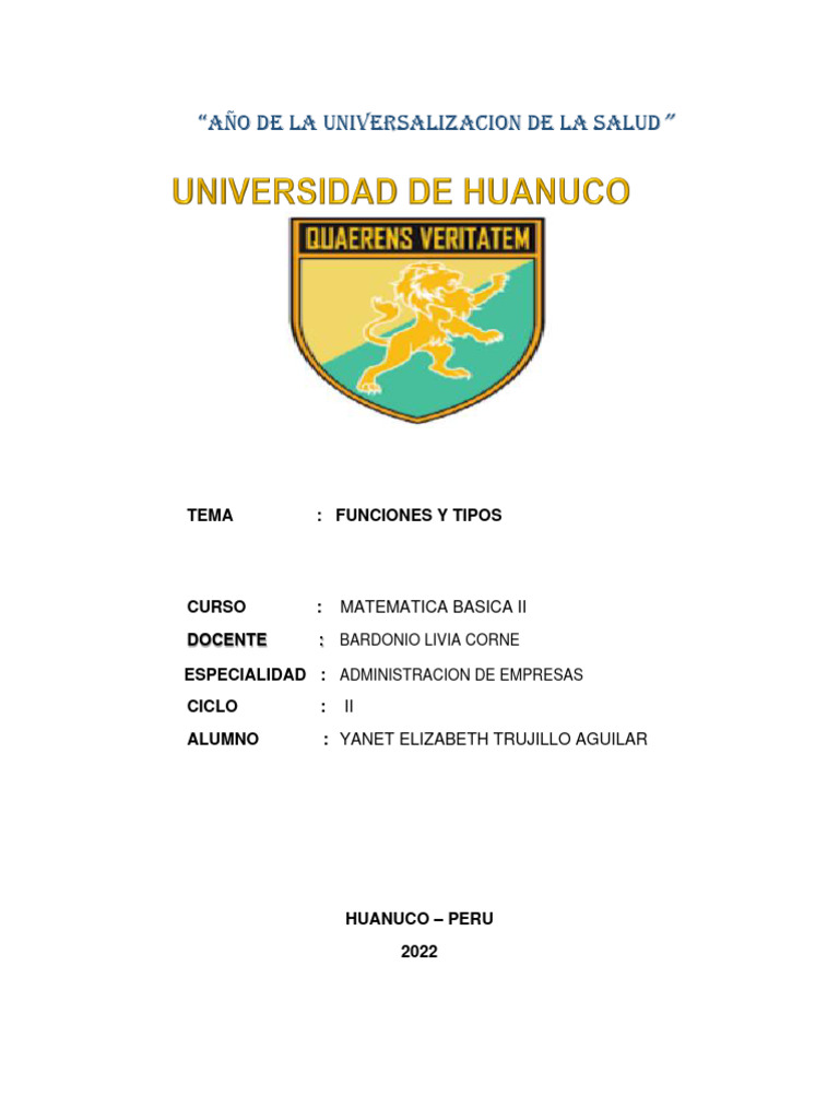 Funciones Y Tipos Pdf Métodos E Materiais De Ensino Ciências E Matemática