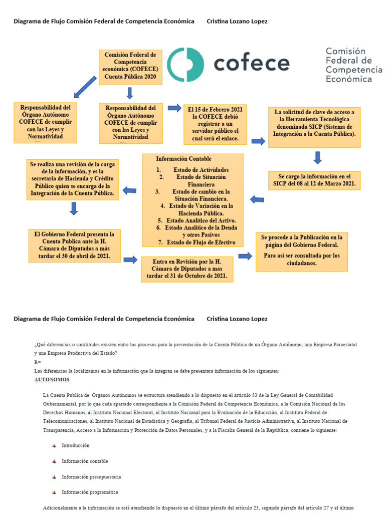 Diagrama de Flujo de COFECE 2020 | PDF