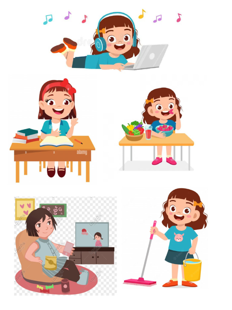 Actividades de Dia y Noche Niña | PDF