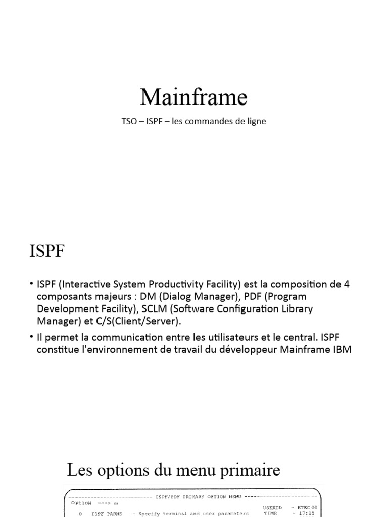 Tso Ispf | PDF | Ordinateurs
