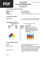 Hoja de Seguridad Lejía Concentrada Daryza | PDF | Reciclaje | Blanqueador