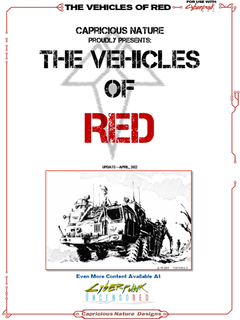 The Vehicles of Red Conversion Guide 2.0 | PDF