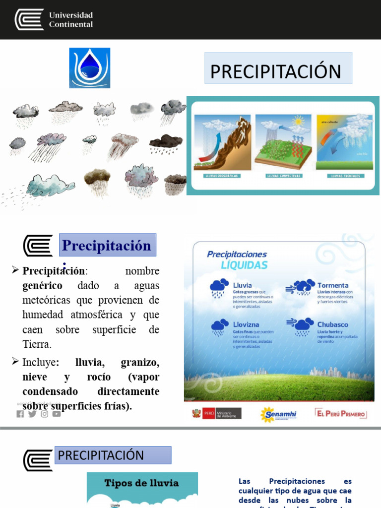 Tipos y Análisis de Precipitación | PDF | Precipitación | Tormenta