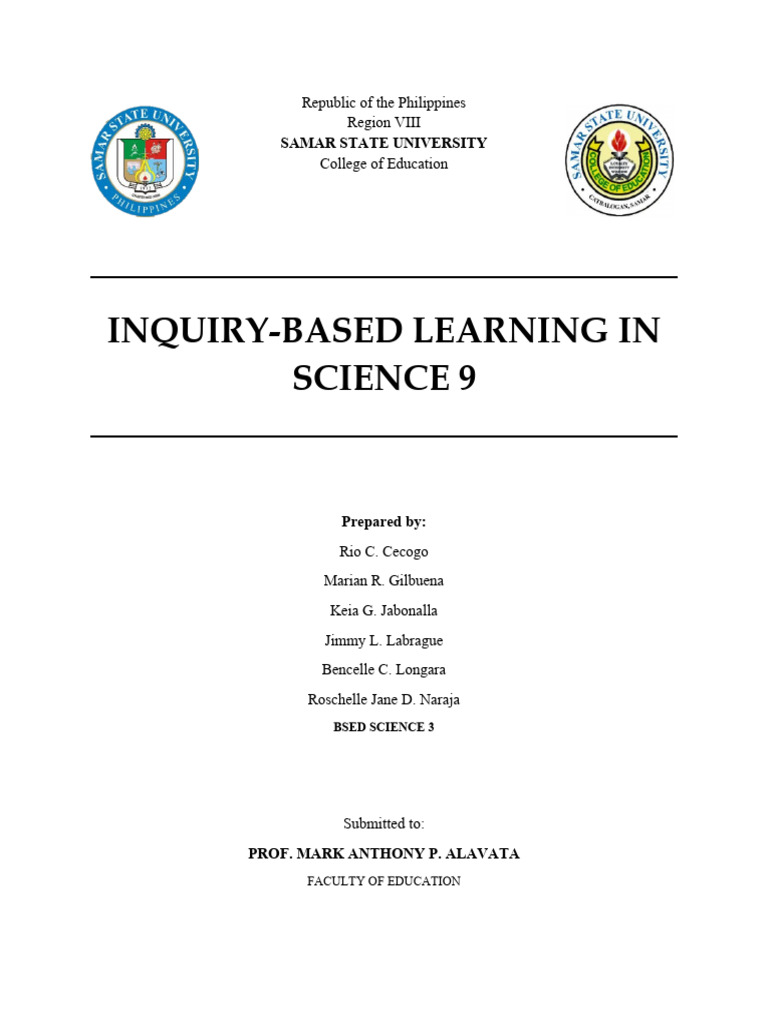 Ibl Sci 9 - Bsed Science 3 | PDF