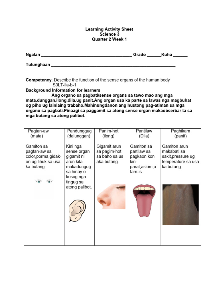 Science Las Q2 WK 1-4 Sum 1-4 | PDF