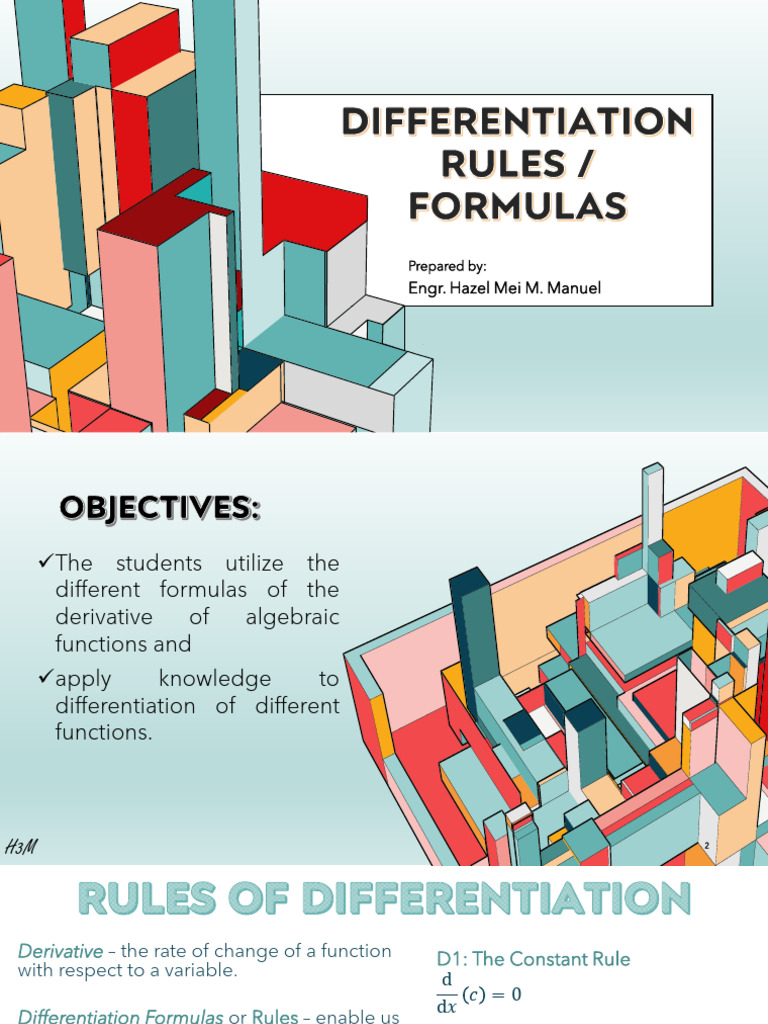 D2-Differentiation-Rules-or-Formulas-1 | PDF | Derivative | Function ...