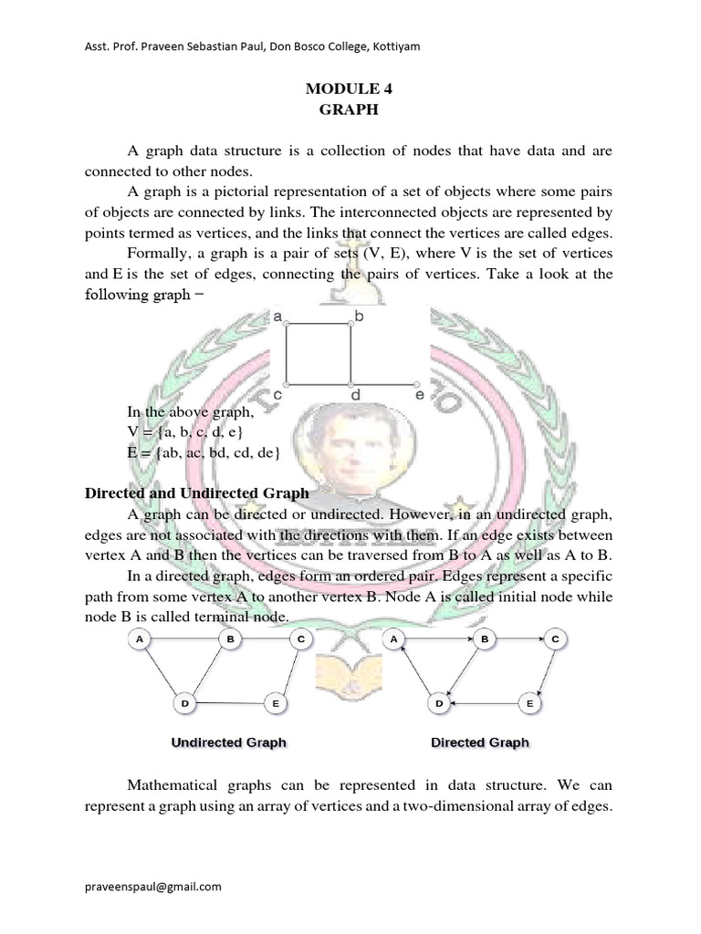 DS Module 3 GRAPH | PDF | Vertex (Graph Theory) | Combinatorics DS Module 3 GRAPH | PDF | Vertex (Graph Theory) | Combinatorics