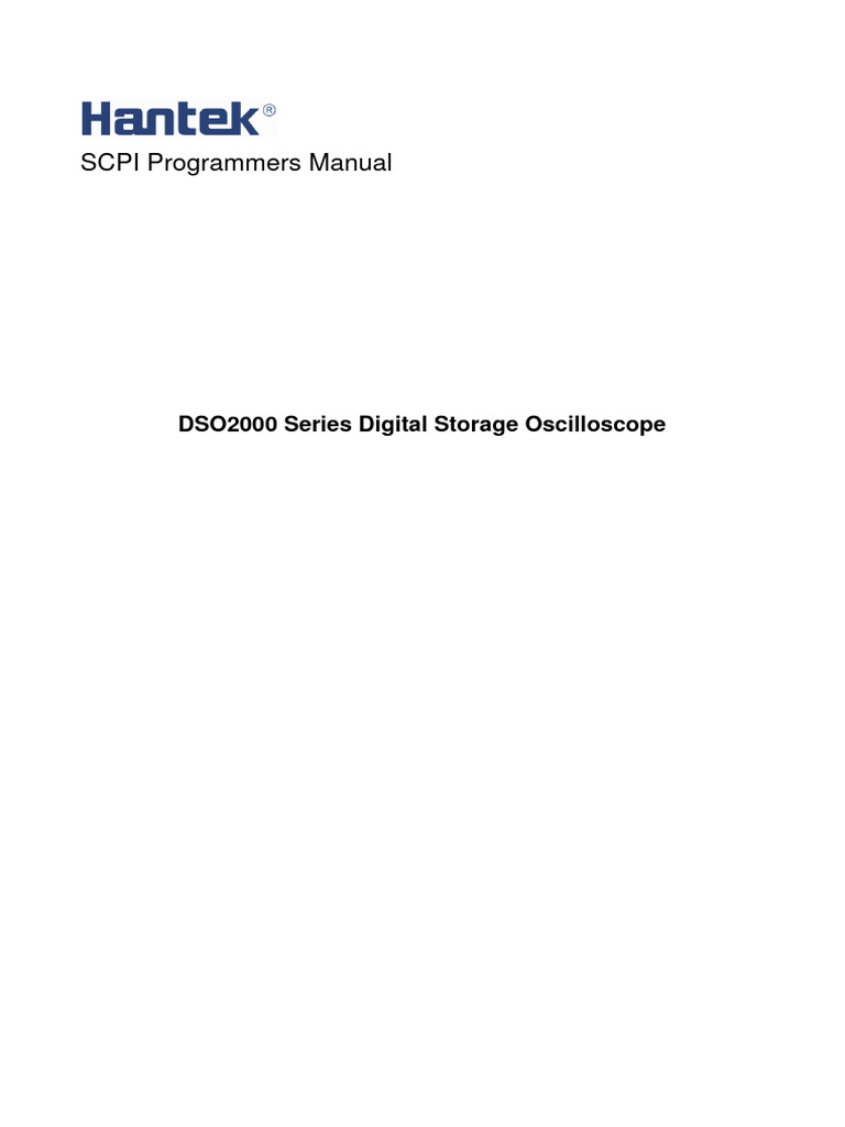 DSO2000 Series SCPI Programmers Manual | PDF | Electrical Engineering ... DSO2000 Series SCPI Programmers Manual | PDF | Electrical Engineering ...