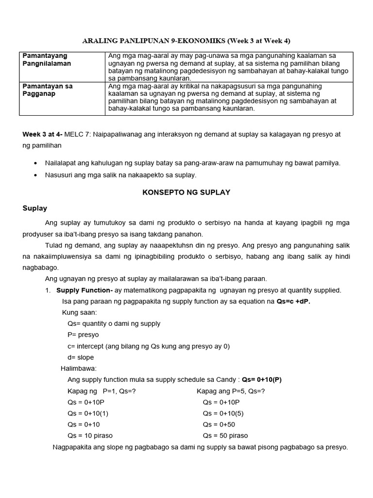 Learners Packet 2nd Qtr. WK 3 & 4 | PDF