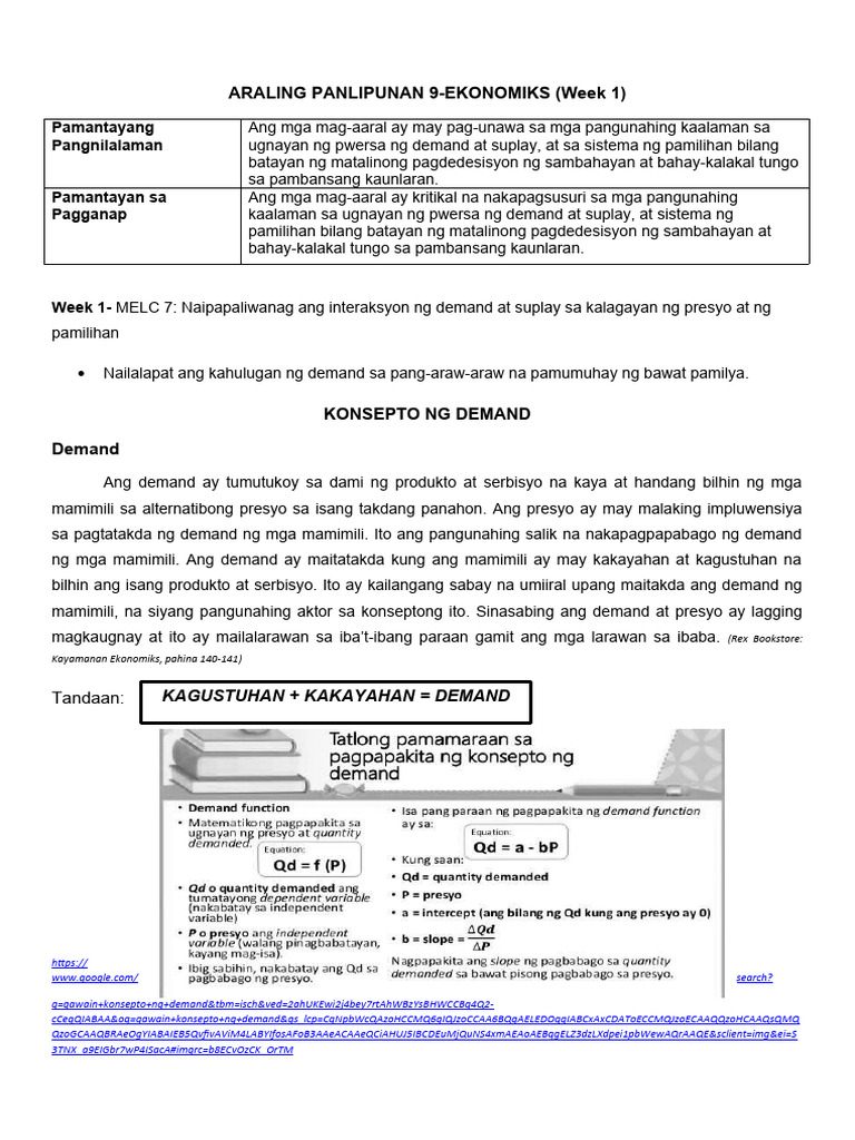 Learners Packet 2nd Quarter Week 1 and 2 | PDF