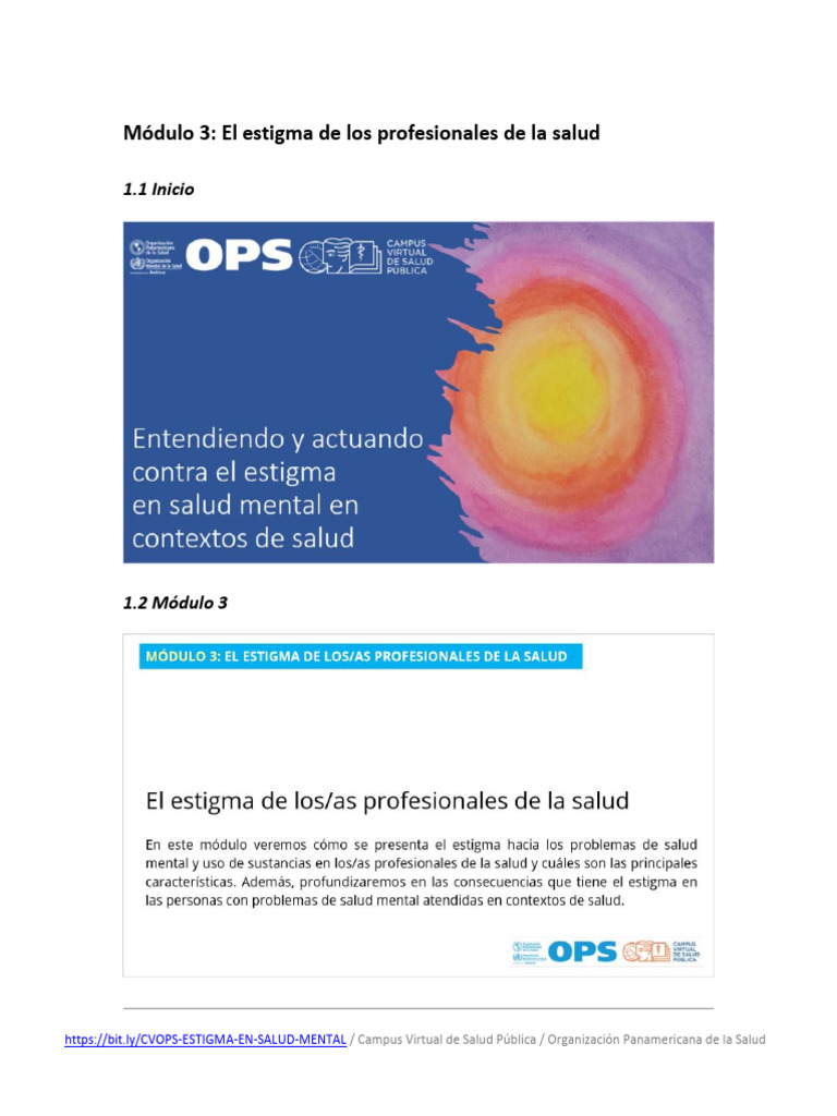 Estigma - Módulo 3 | PDF