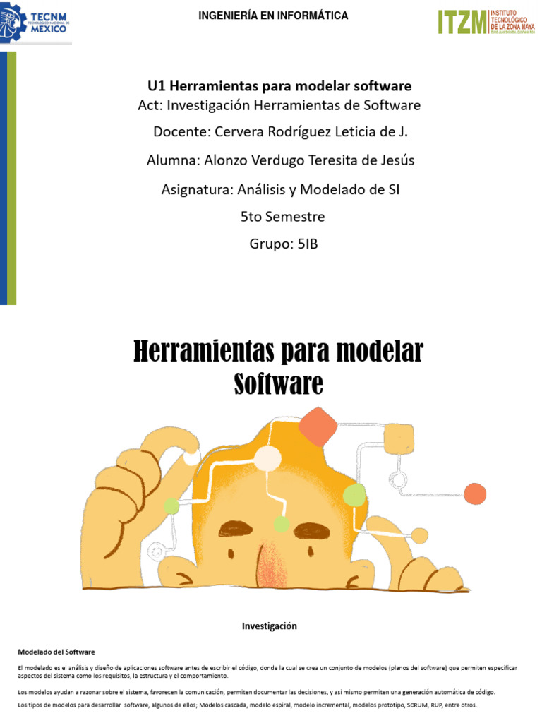 Act 1 Herramientas para Modelar Software | PDF | Software | Lenguaje de modelado unificado