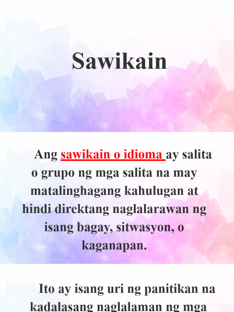 Sawikain | PDF