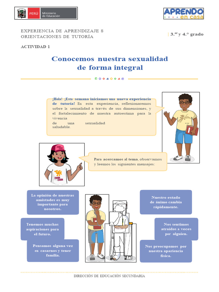 ACT. 1 Conocemos Nuestra Sexualidad de Forma Integral | PDF | La sexualidad humana | Ciencias ...