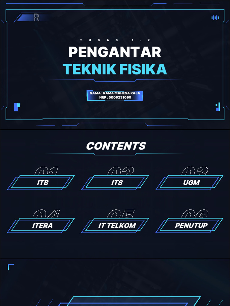 Tugas 1.2 - Pengantar Teknik Fisika - Rama Mahesa Raja - 5009231099 | PDF