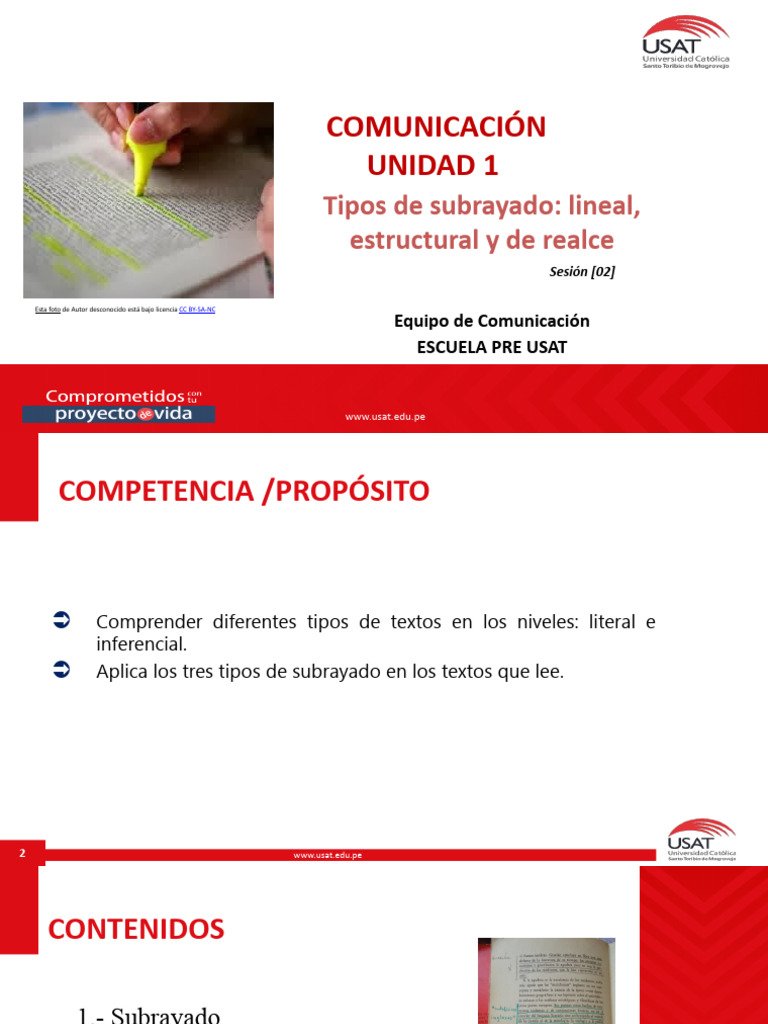 Sesión 2-Tipos de Subrayado | PDF