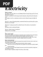 Grade 8 Electricity and Circuits Guide | PDF | Electric Current ...