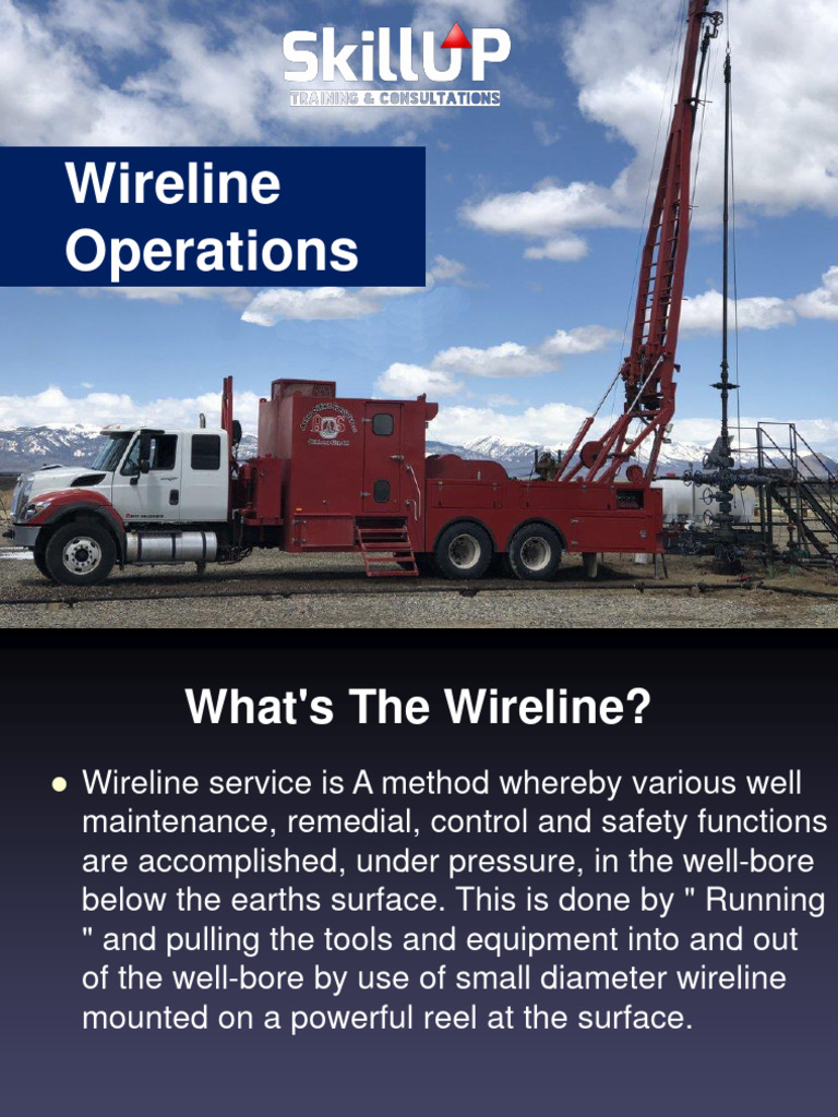 Wireline Operations - 231001 - 011117 | PDF | Manufactured Goods | Equipment