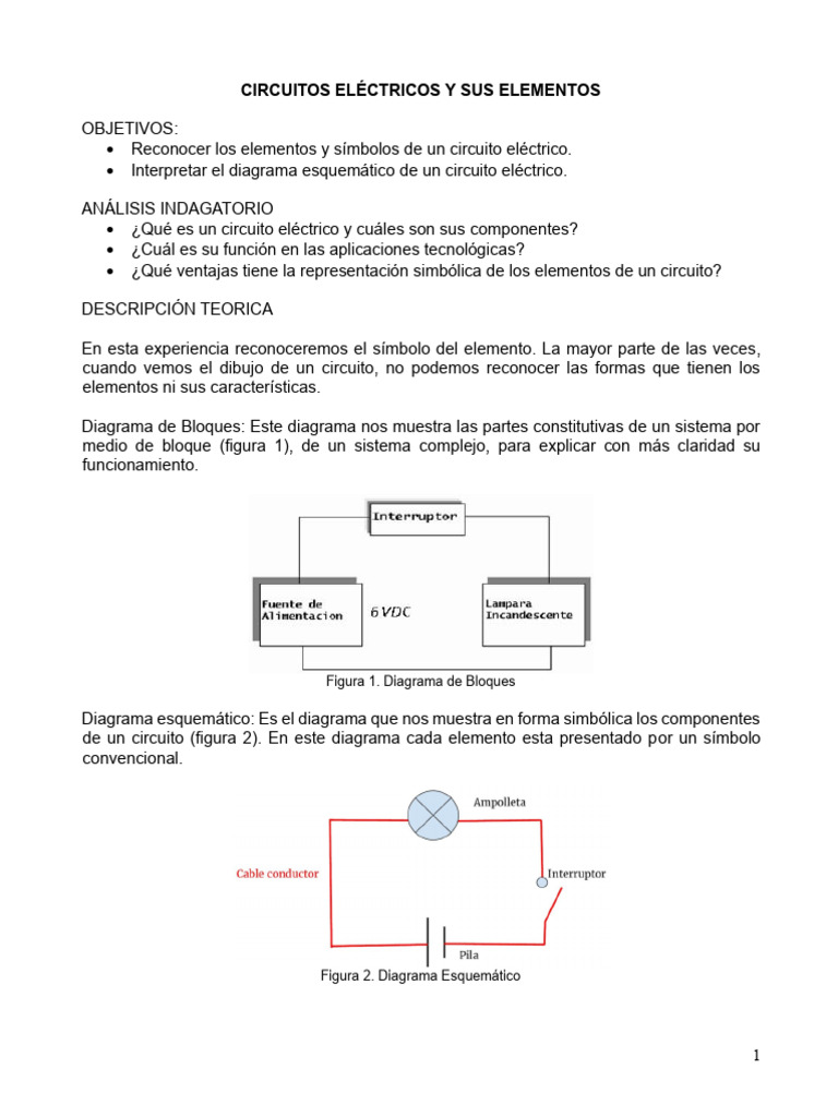 Lab. - 2 - Circuitos Electricos y Sus Elementos | PDF