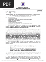 Accomplishment Report of Indigenous Peoples Education (Iped) | PDF