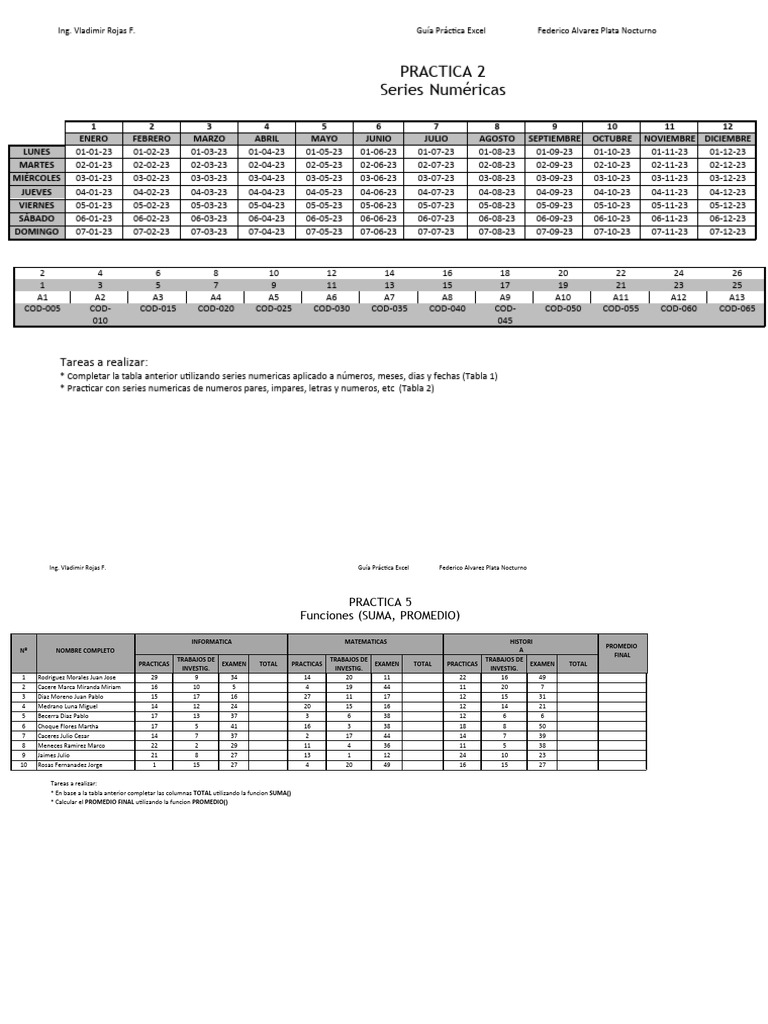 Practicas Excel | PDF
