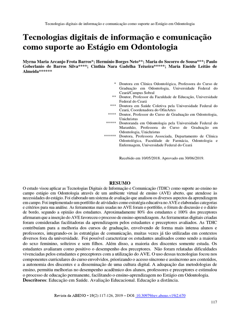 EAD - Tecnologias Digitais de Informação e Comunicação | PDF | Educação ... EAD - Tecnologias Digitais de Informação e Comunicação | PDF | Educação ...