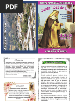 Programa Fiesta Patronal Santa Rosa 2025 | PDF