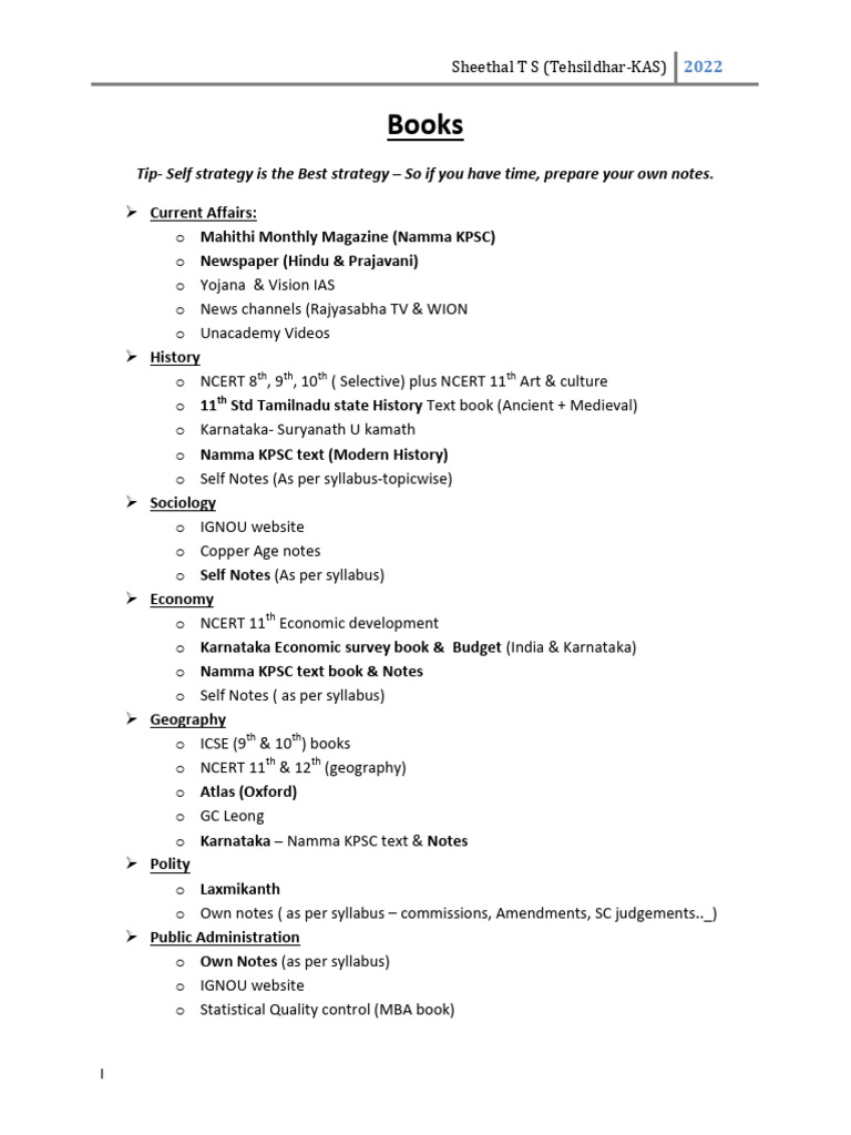 Sheethal TS Books List | PDF