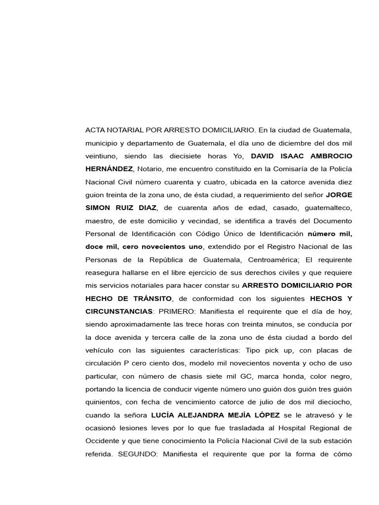 Actas Notariales | PDF