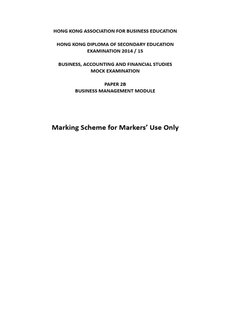 HKABE 2014-15 Paper 2B Answer | PDF | Collateralized Debt Obligation ...