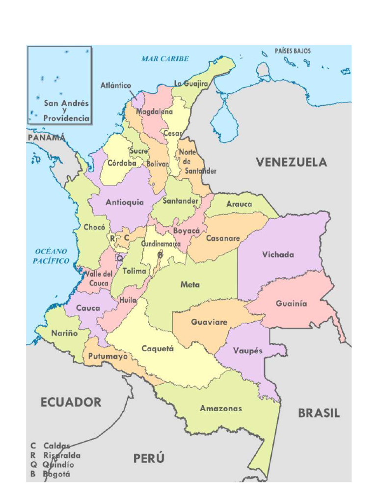 MAPA DE COLOMBIA | PDF