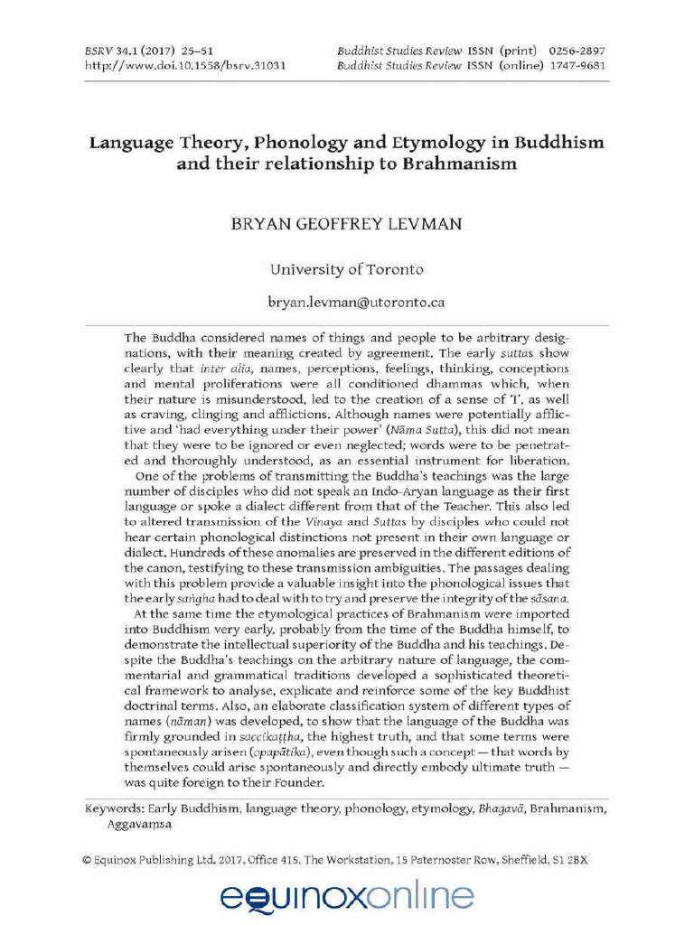 Language Theory Phonology and Etymology | PDF