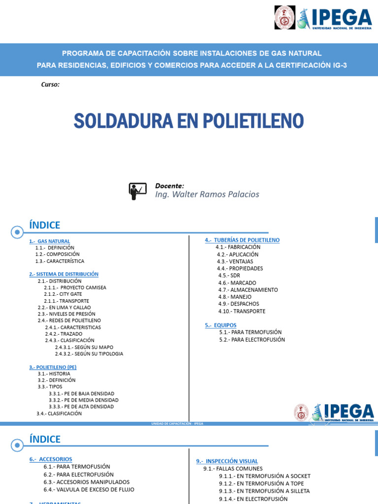 Soldadura en Polietileno Ig3 Ipega - WRP | PDF | Ciencia y matemáticas ...