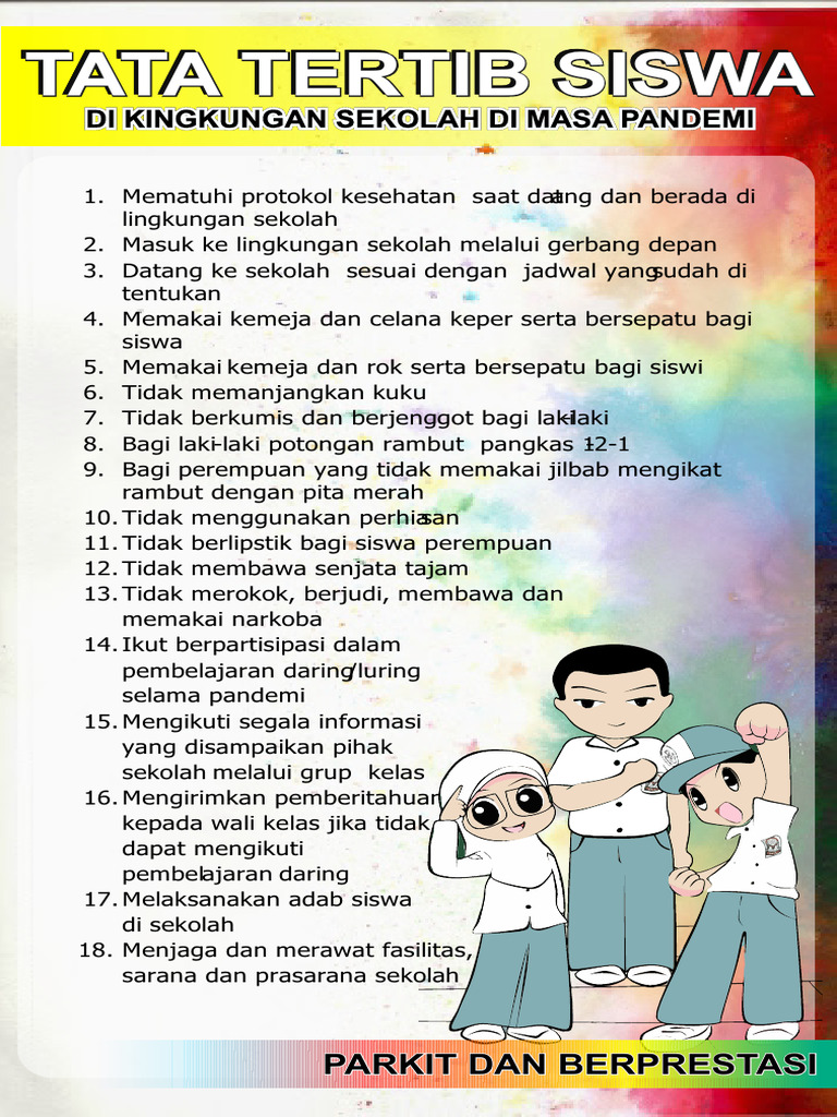 Poster Tata Tertib Siswa | PDF