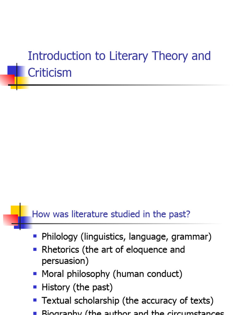 Literary Criticism Rapid View | PDF | Literary Criticism | Theory