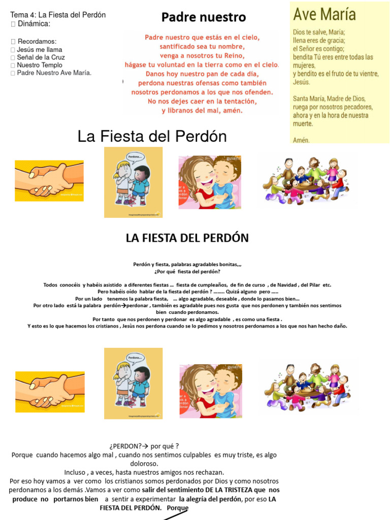Tema La Fiesta Del Perdón | PDF