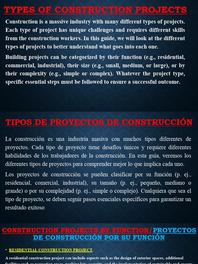 Types of Construction Projects | PDF