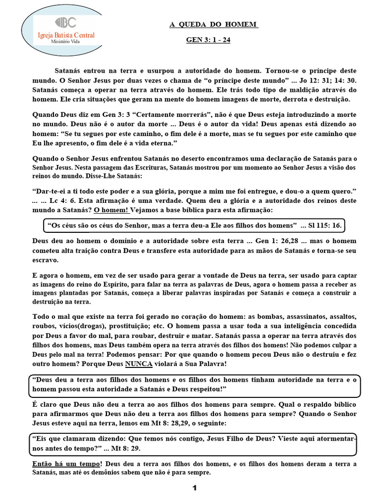 A Queda Do Homem Impre | PDF