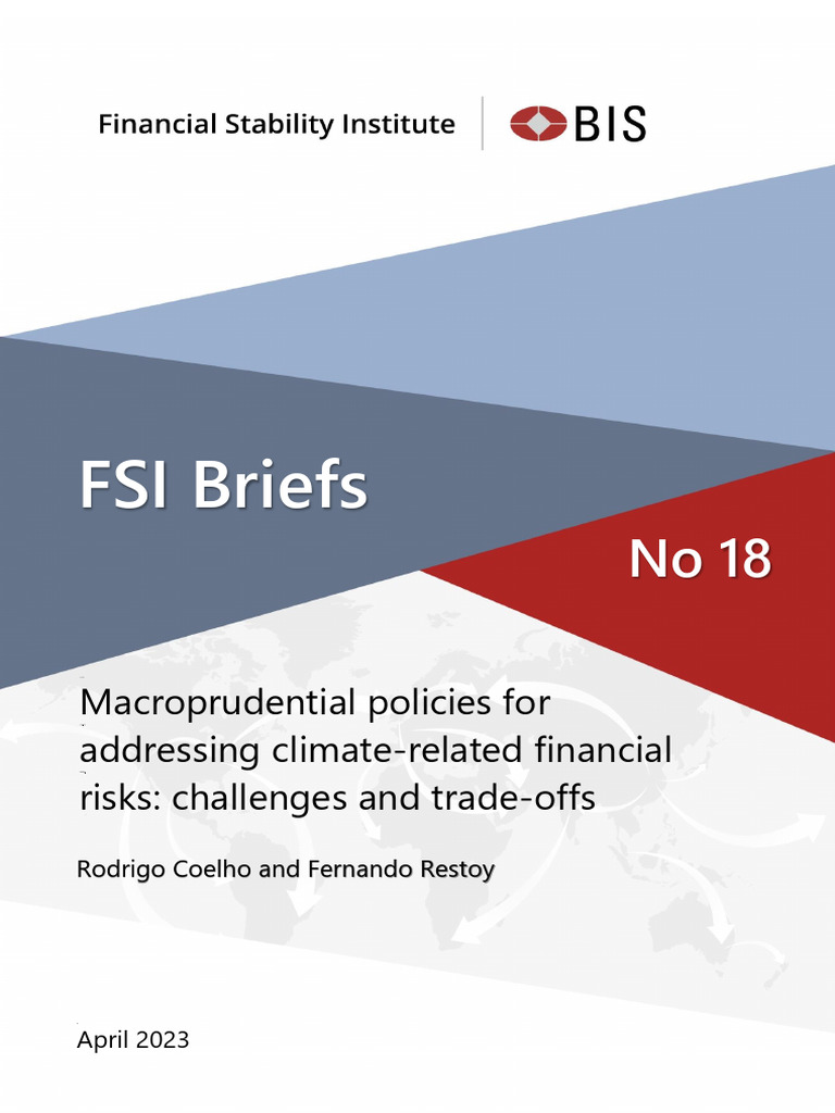 Macroprudential Policies For Addressing Climate - Related Financial ...