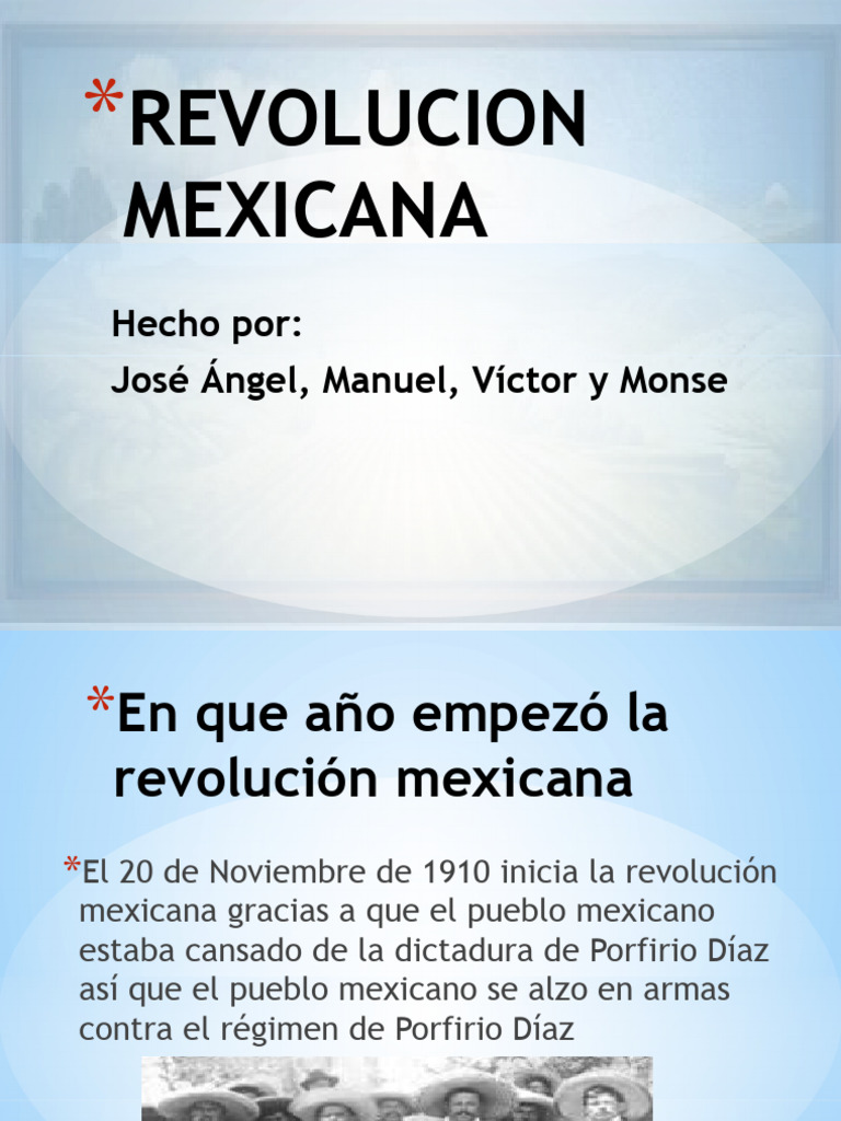 Revolucion Mexicana 1 | PDF | revolución mejicana | México