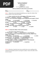 Diagnostic Test With Tos For English Grade 6 New Curriculum | PDF ...
