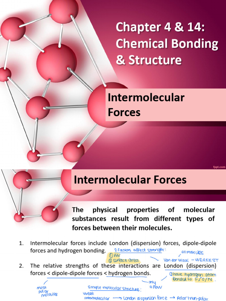 4 14 Chemical Bonding 4 Intermolecular Forces JL | Download Free PDF ...