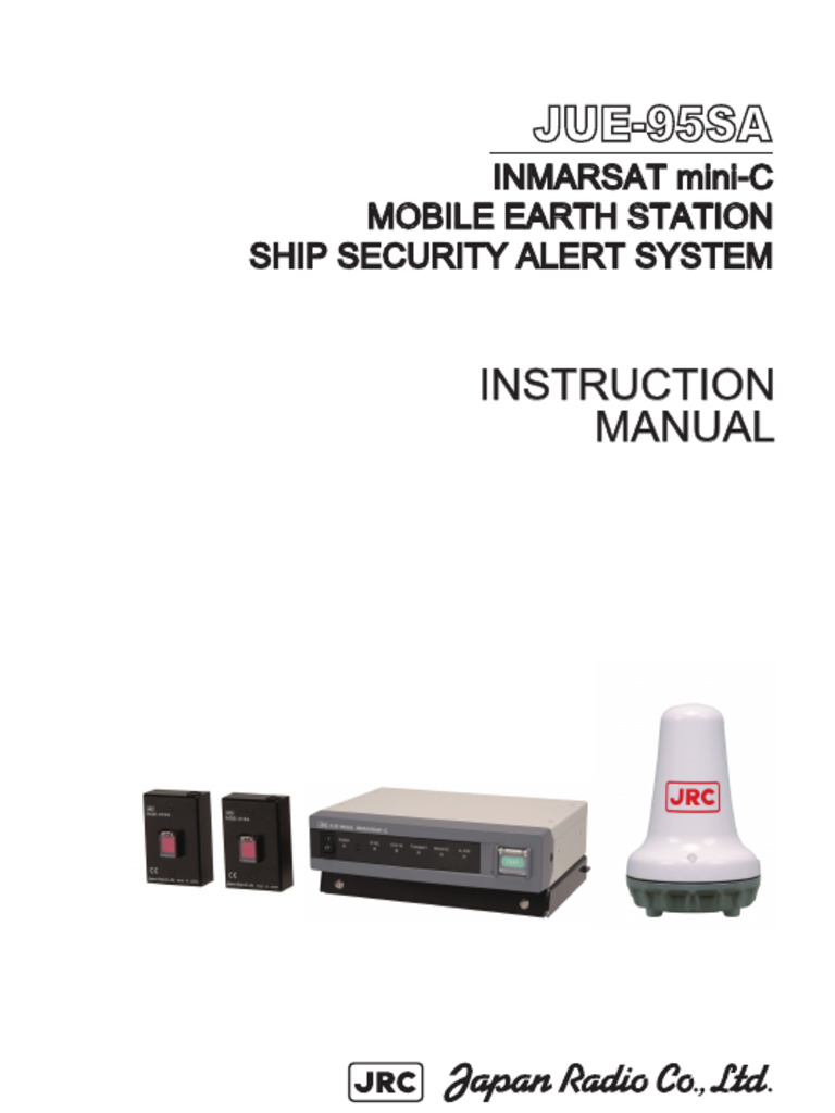 305-SSAS JRC JUE-95SA Instruction Manual 1-4-2023 | PDF