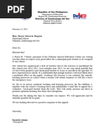 Request Letter To LGU | PDF