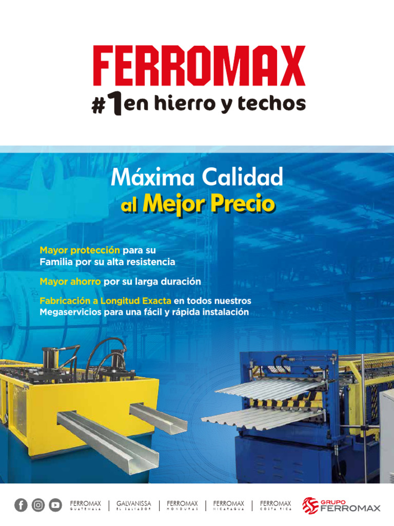 NUVEO - Catálogo Ferromax Nicaragua | PDF | Acero | Hormigón