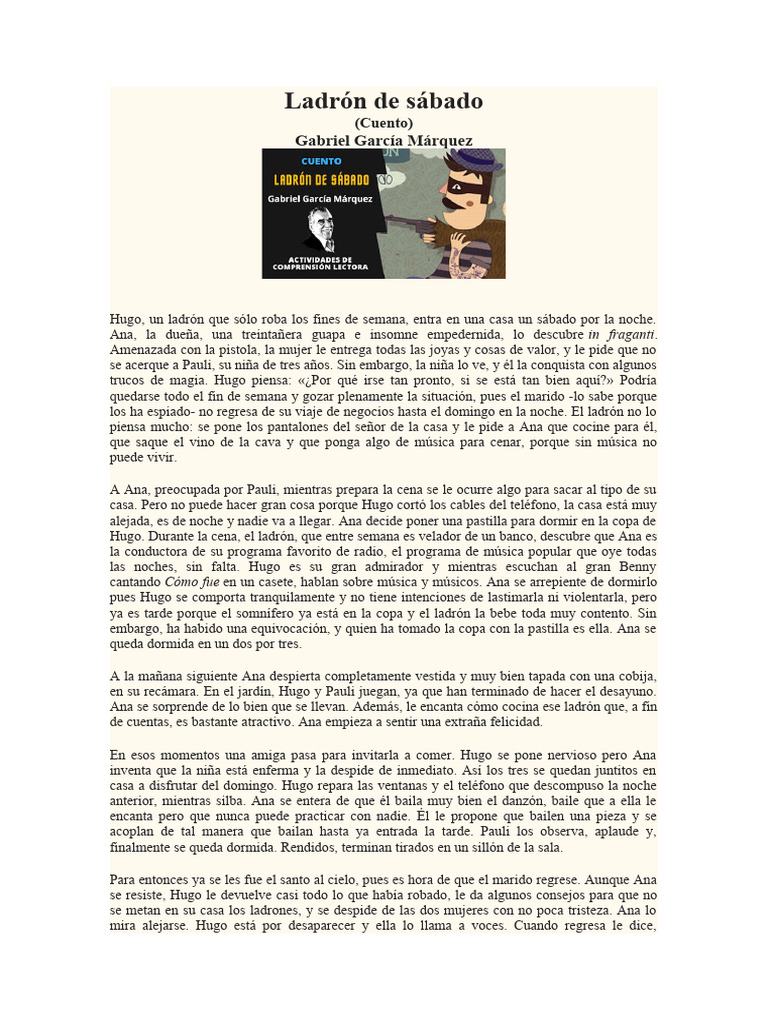 Ladrón de Sábado | PDF