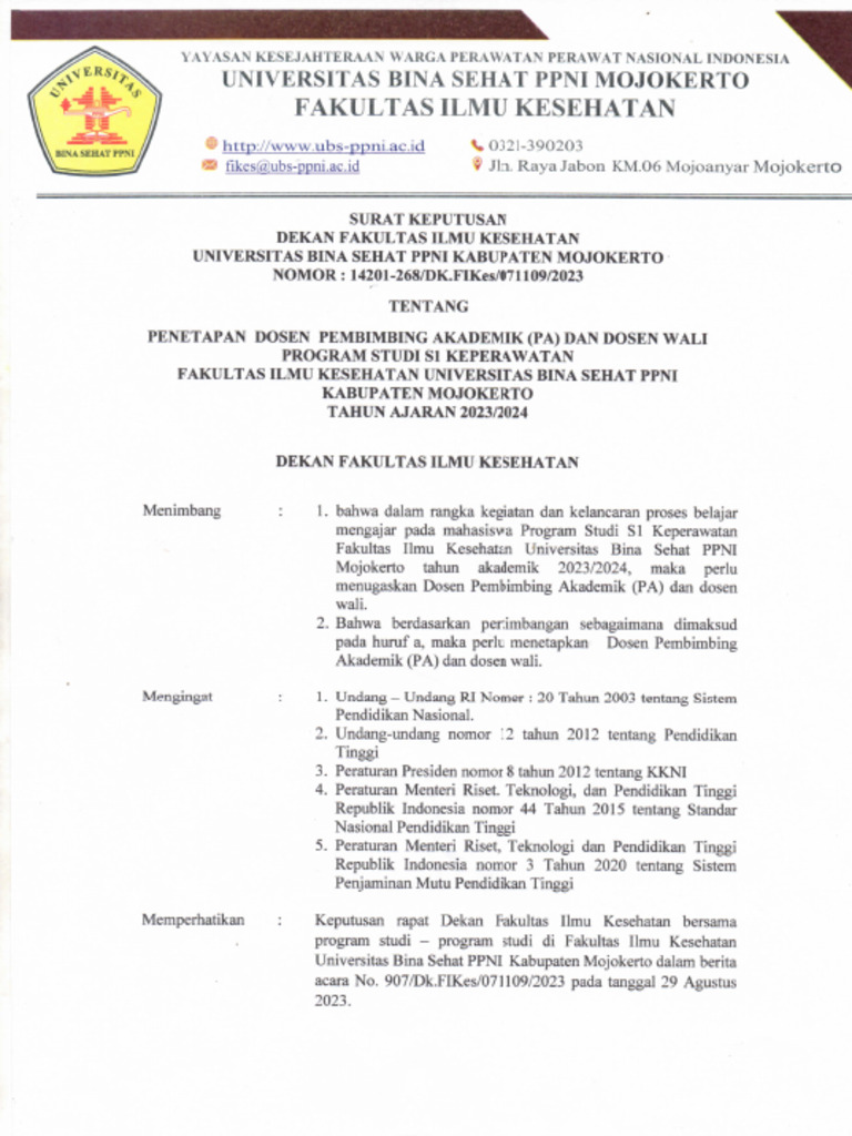 SK Pa Dan Wali Ta 2023-2024 | PDF