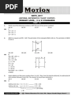 JMO 2023 (7, 8) Question Paper | PDF | Triangle | Circle