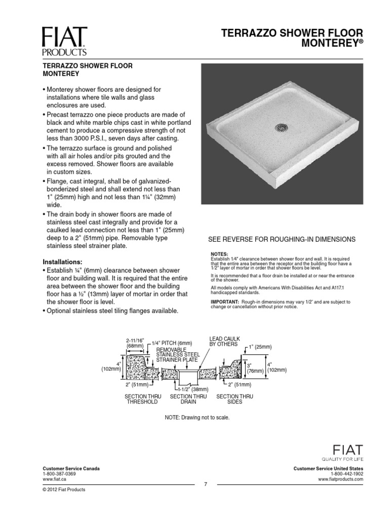 Spec Sheet - FIAT Products | PDF