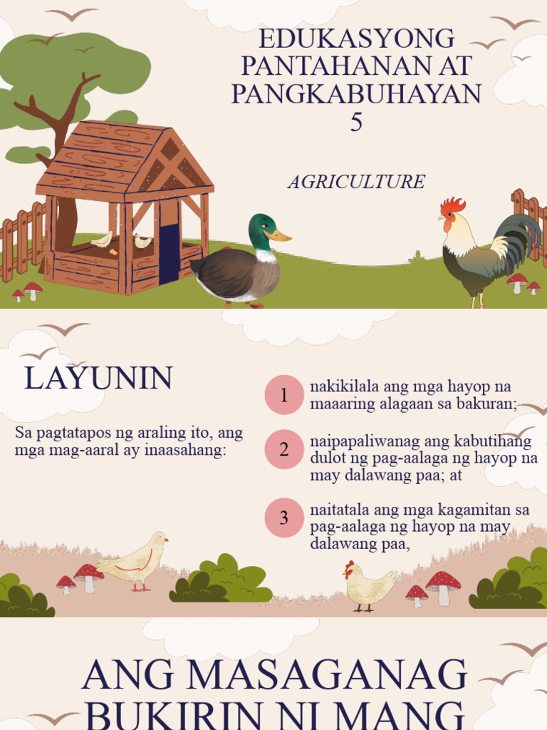 Pag-Aalaga NG Mga Hayop Na May Dalawa Paa | PDF